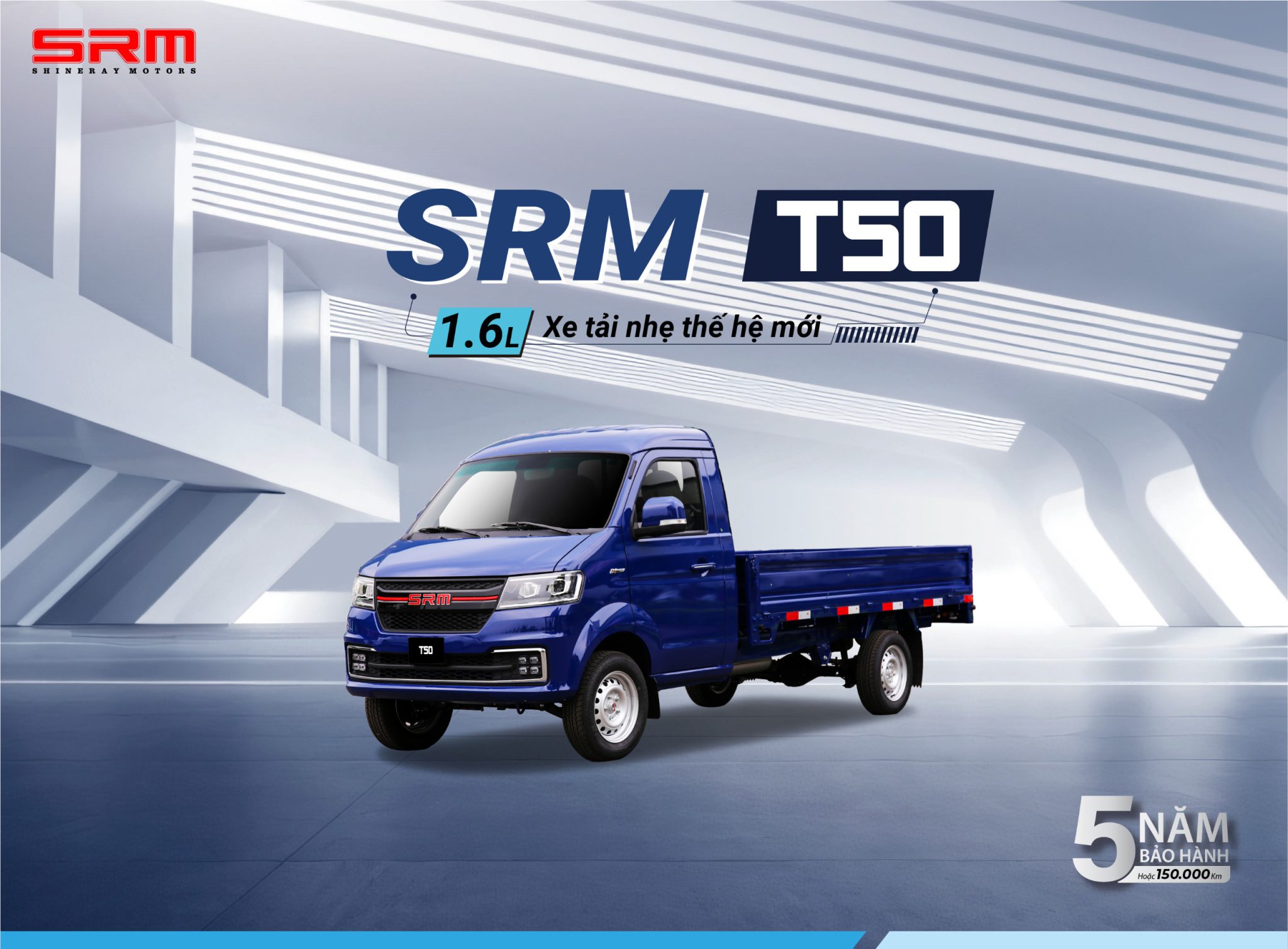 Xe tải SRM T50 Thùng Lửng | SRM | SHINERAY MỸ ĐÌNH